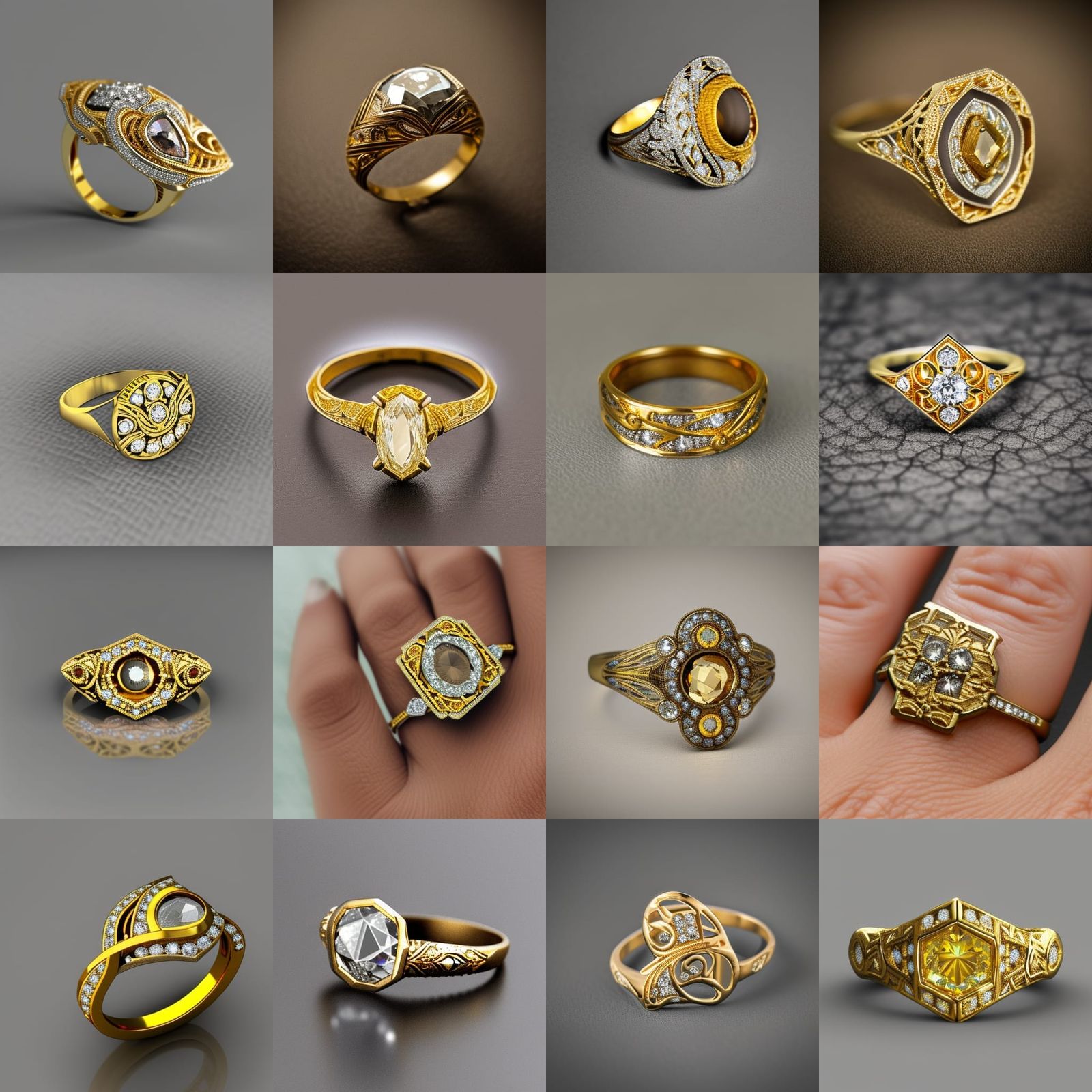 cateye diamond ring gold metal. intricate design, designerring alfons ...