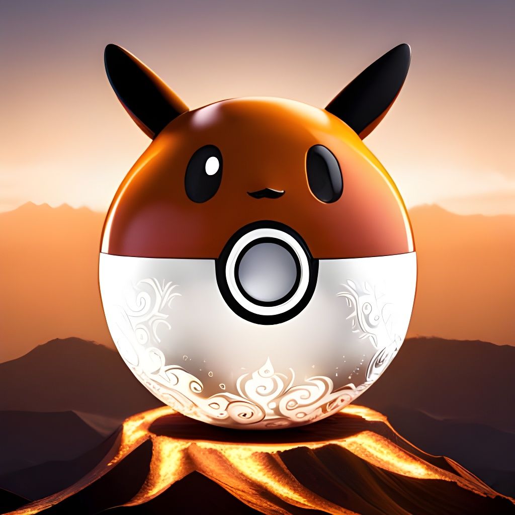 Anthropomorphic Pokéball - AI Generated Artwork - NightCafe Creator
