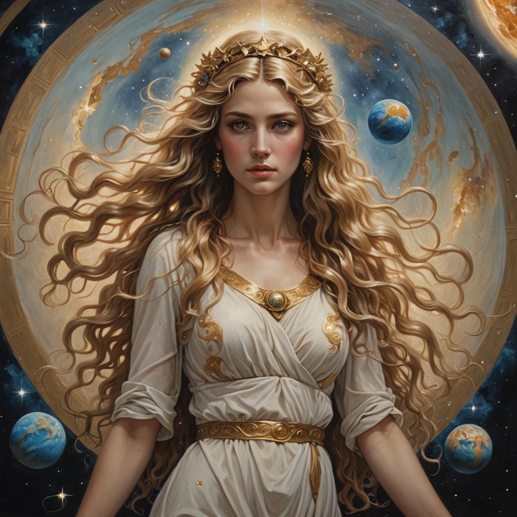 Planetary Goddess - AI Generated Artwork - NightCafe Creator