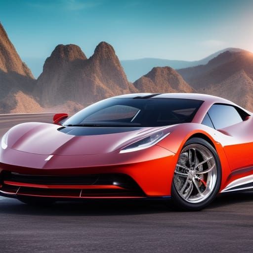 Summer Corvette - AI Generated Artwork - NightCafe Creator