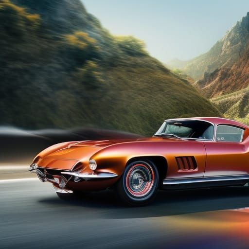 Summer Corvette - AI Generated Artwork - NightCafe Creator
