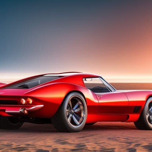 Summer Corvette - AI Generated Artwork - NightCafe Creator