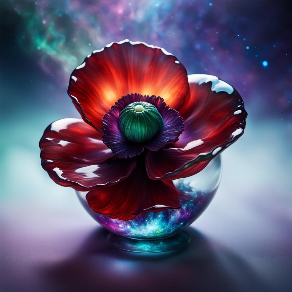Nebula Poppy - AI Generated Artwork - NightCafe Creator