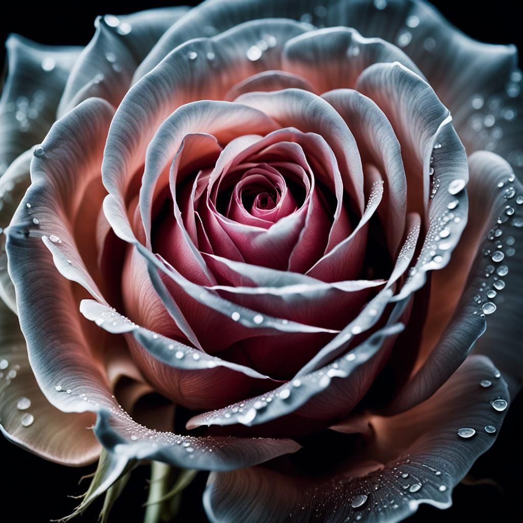 x-ray of a transparent rose, x-ray of a rose shows the entire structure ...