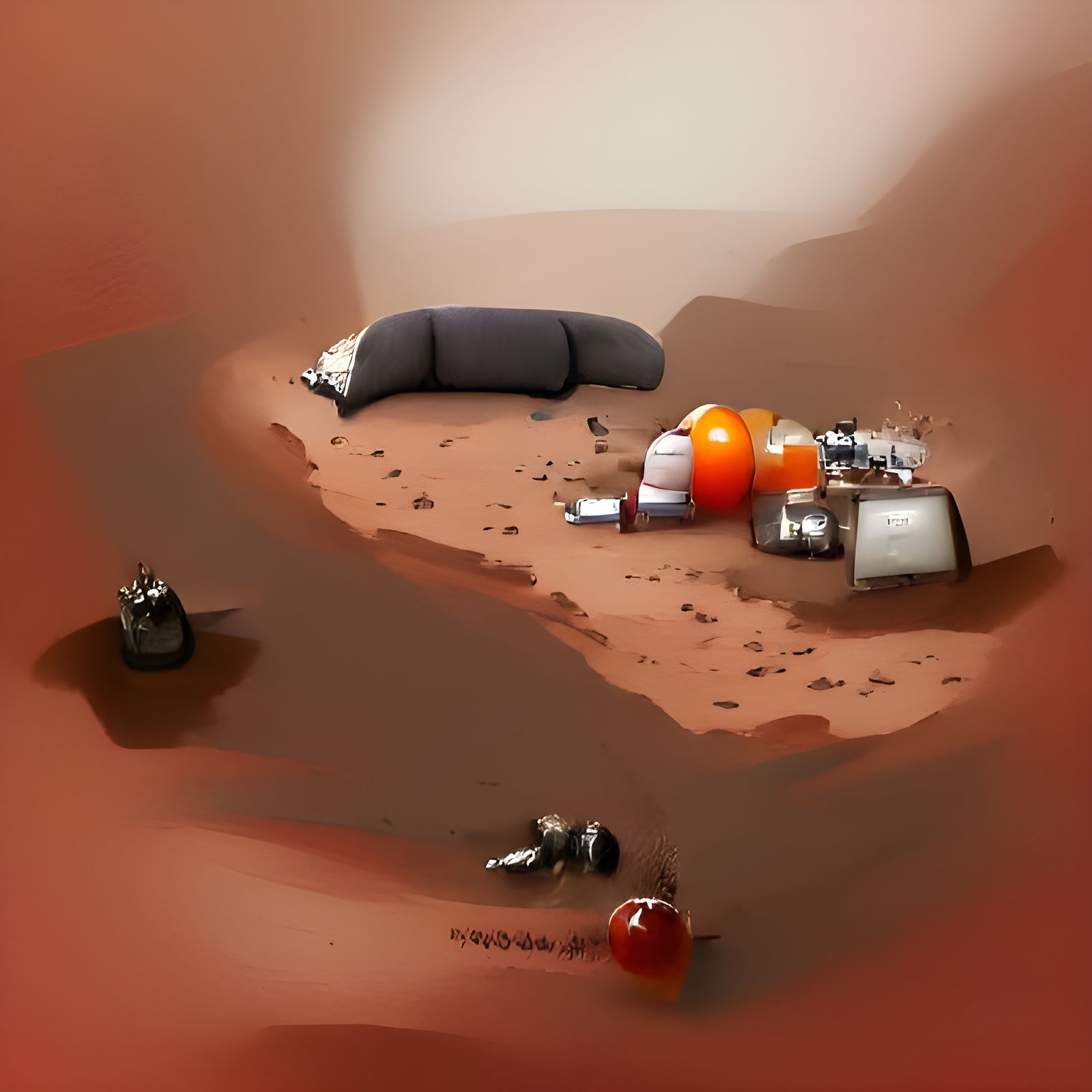 Lazy space on mars - AI Generated Artwork - NightCafe Creator