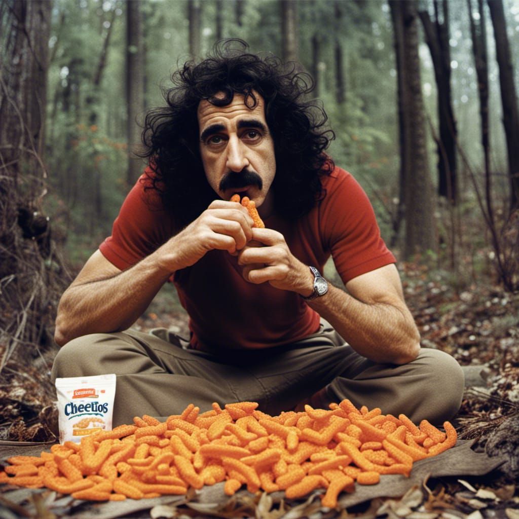 Zappa Eating Cheetos In The Woods - AI Generated Artwork - NightCafe ...
