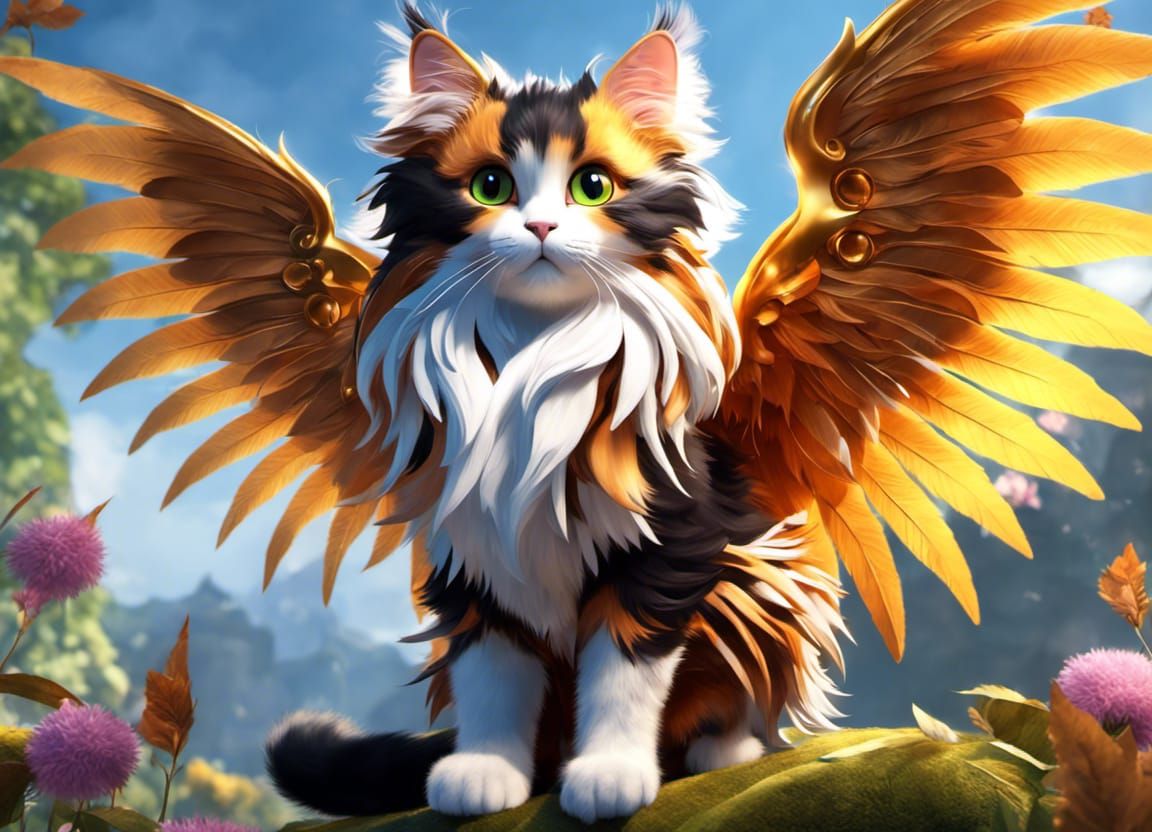 Calico Tressym - AI Generated Artwork - NightCafe Creator