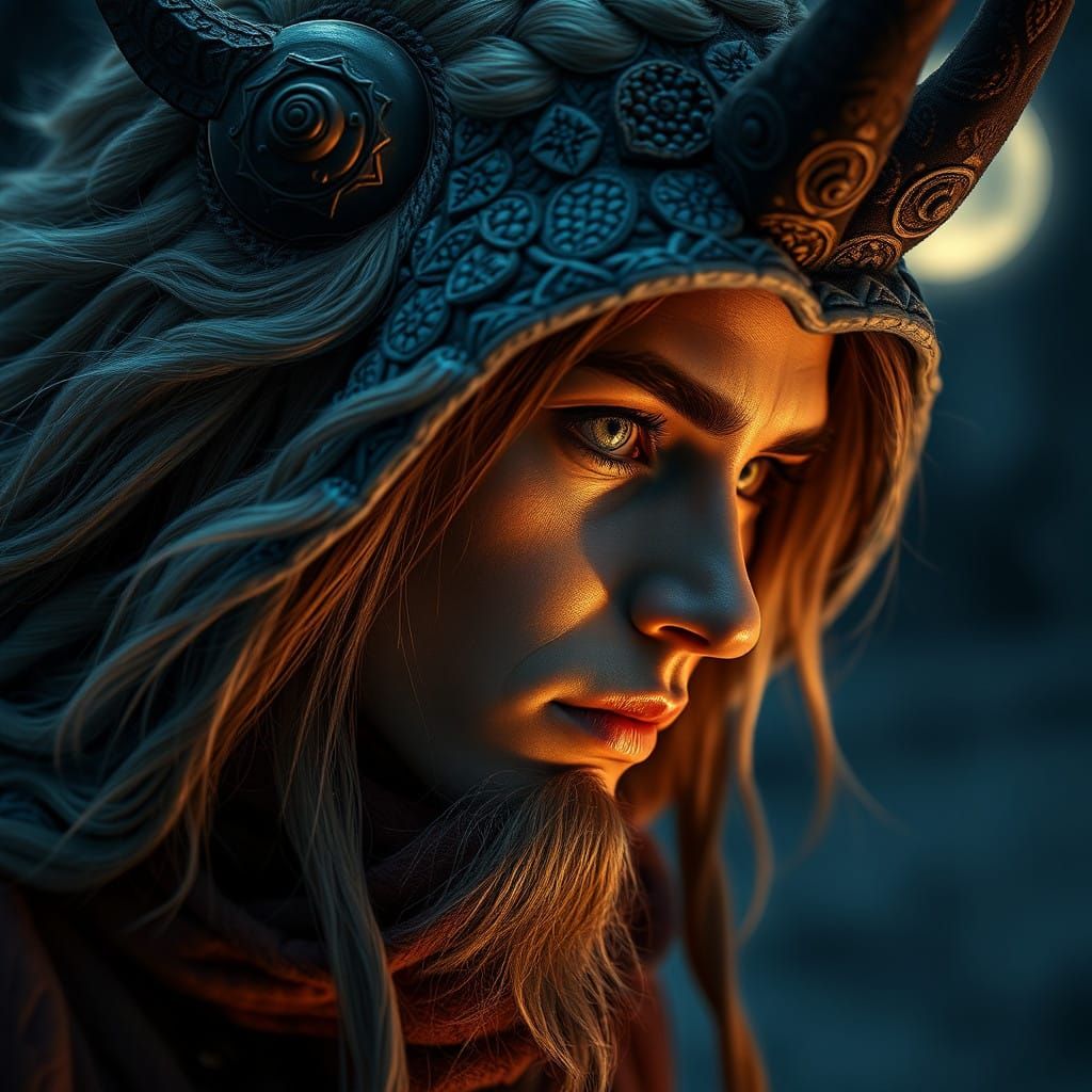 Fantasy - Ethereal Moonelf Portrait in Cinematic HDR