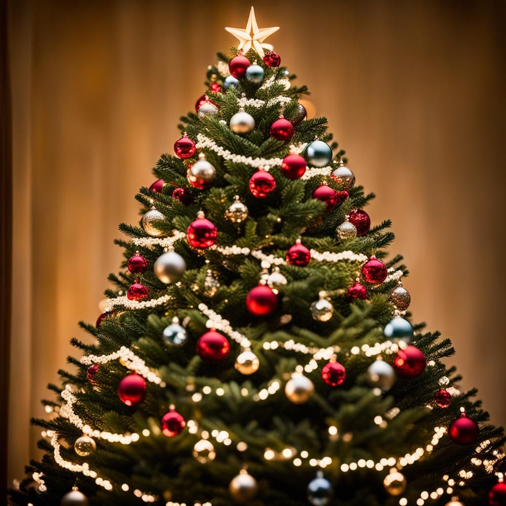Christmas tree - AI Generated Artwork - NightCafe Creator