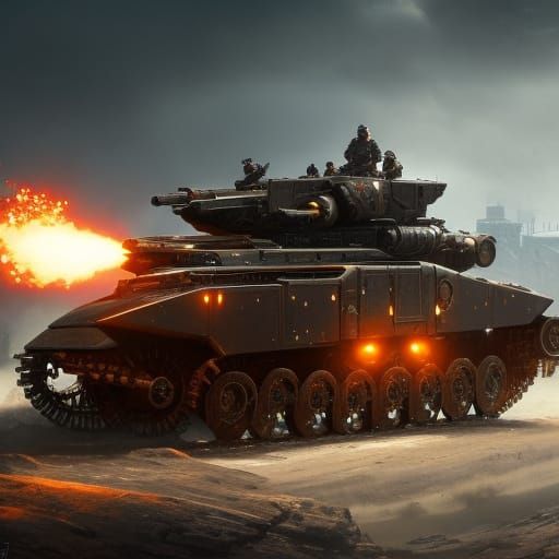Futuristic Tank - AI Generated Artwork - NightCafe Creator