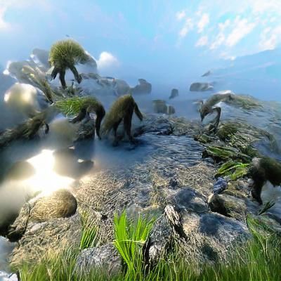 Unity CryEngine 3d rendering simulation of an evolution ecosystem simulator realistic - AI ...