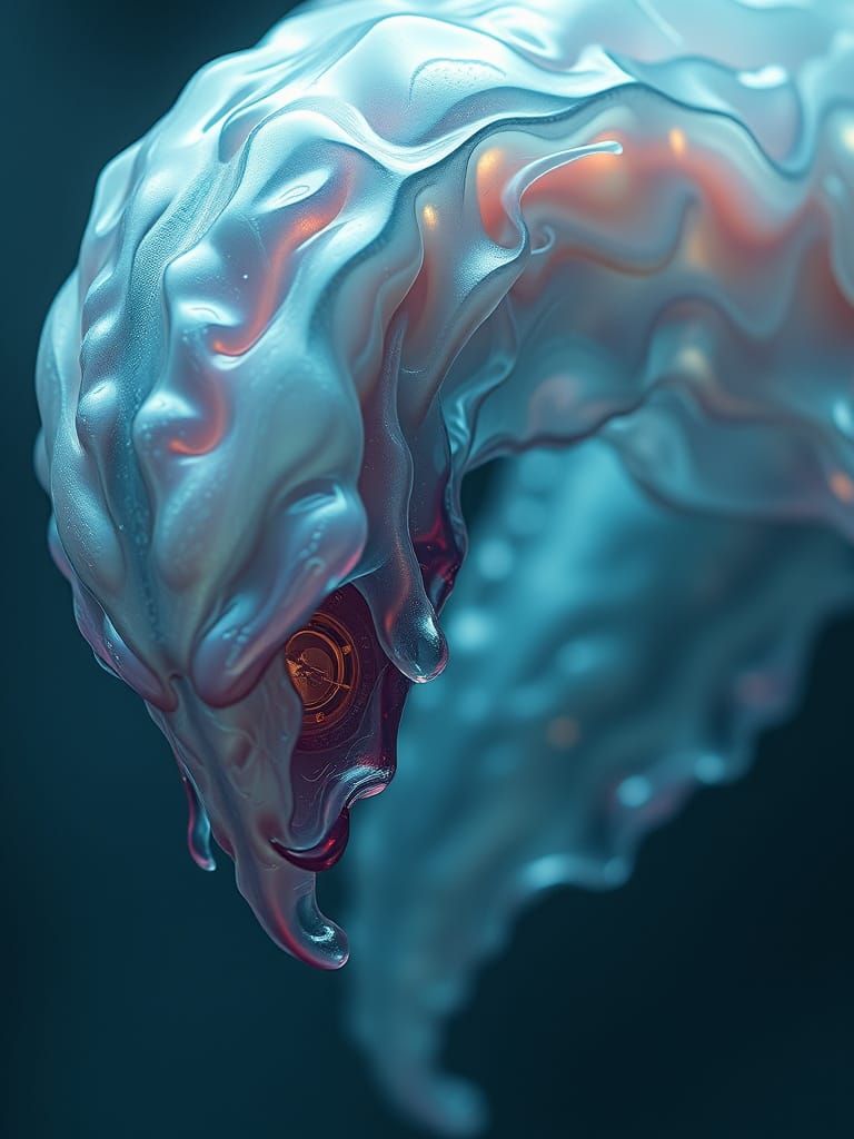 The Mimurex - Amorphous Shimmering Creature with Bioluminesc...