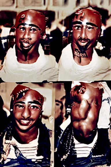 The Distortion of Tupac Shakur - AI Generated Artwork - NightCafe Creator
