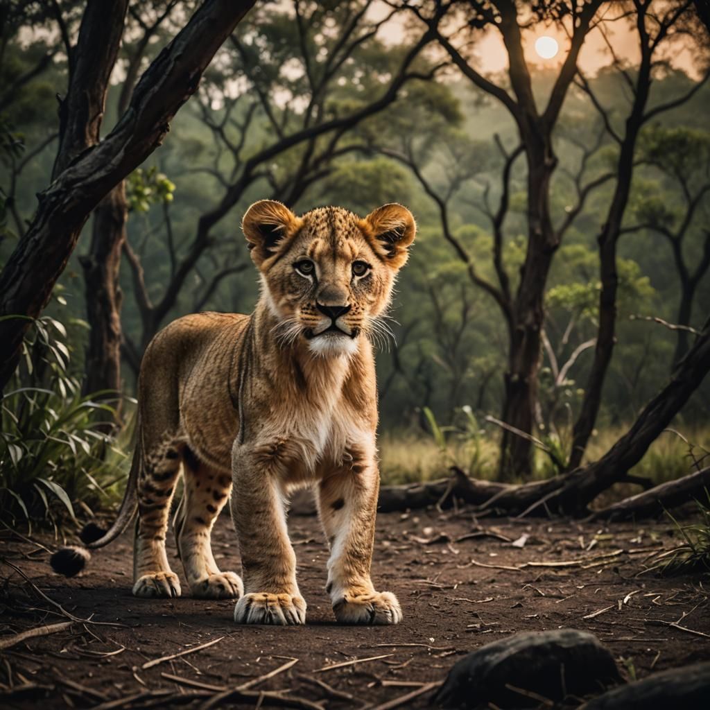 Baby Simba - AI Generated Artwork - NightCafe Creator