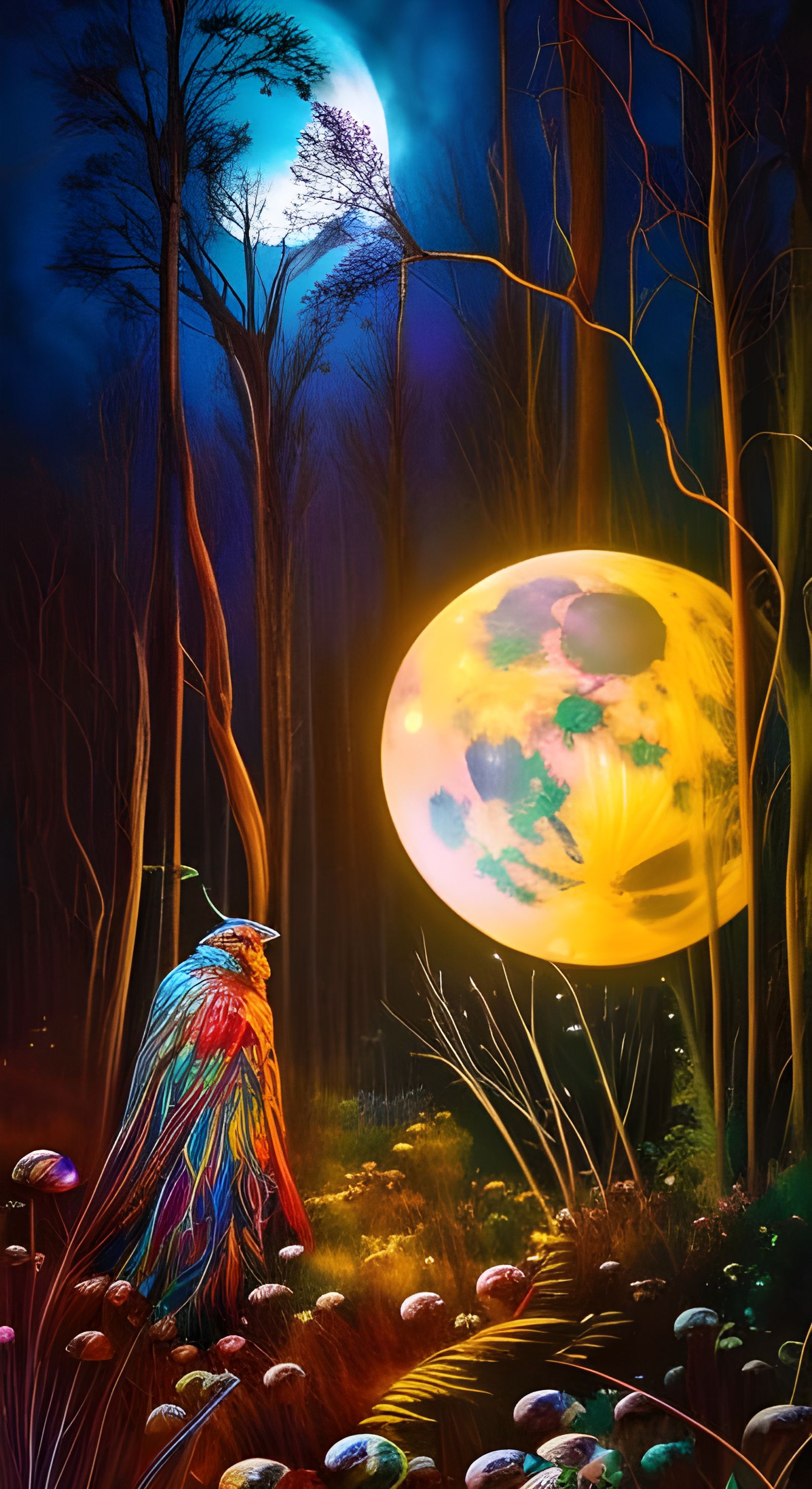 Winged Wizard contemplates - AI Generated Artwork - NightCafe Creator