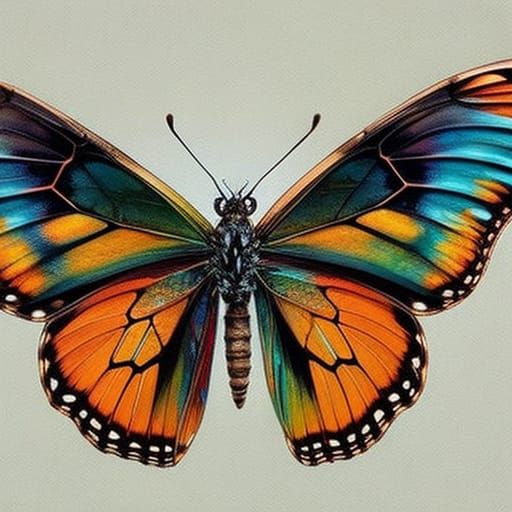 Mon joli papillon!!! - AI Generated Artwork - NightCafe Creator