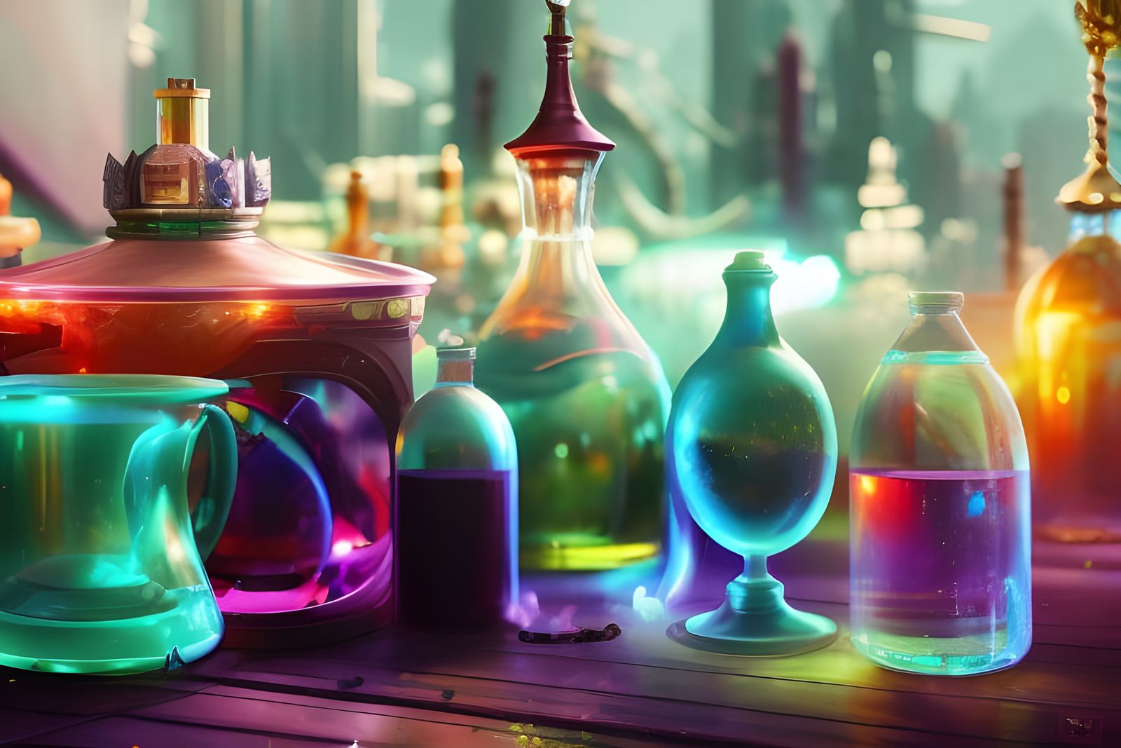 Potions - AI Generated Artwork - NightCafe Creator