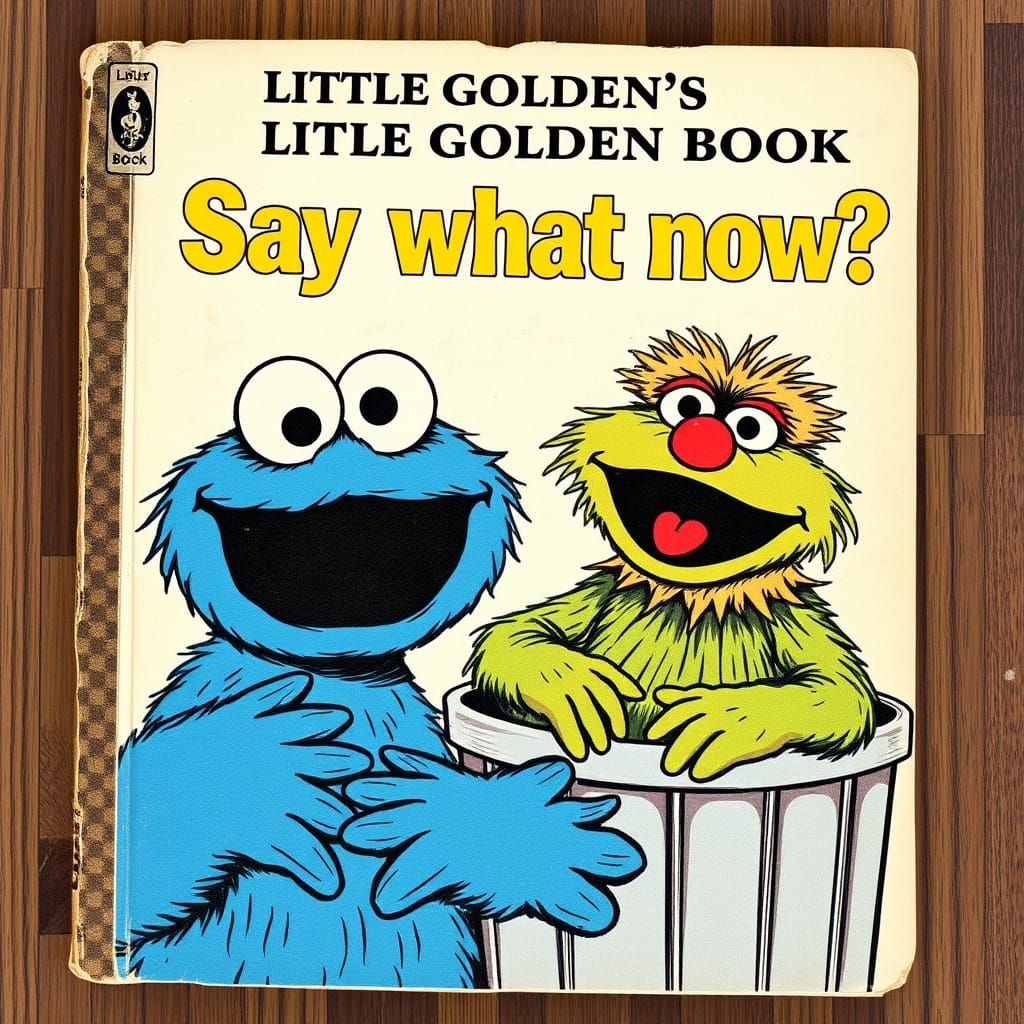 Classic Sesame Street Muppets in Distressed Little... - AI Art