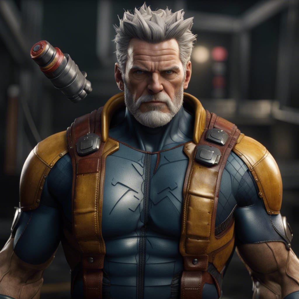 Cable from Marvel Comics - AI Generated Artwork - NightCafe Creator