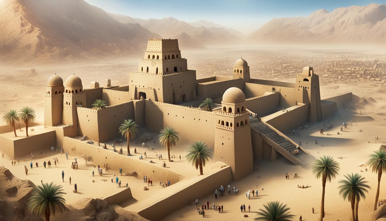 Mesopotamian city 15 - AI Generated Artwork - NightCafe Creator