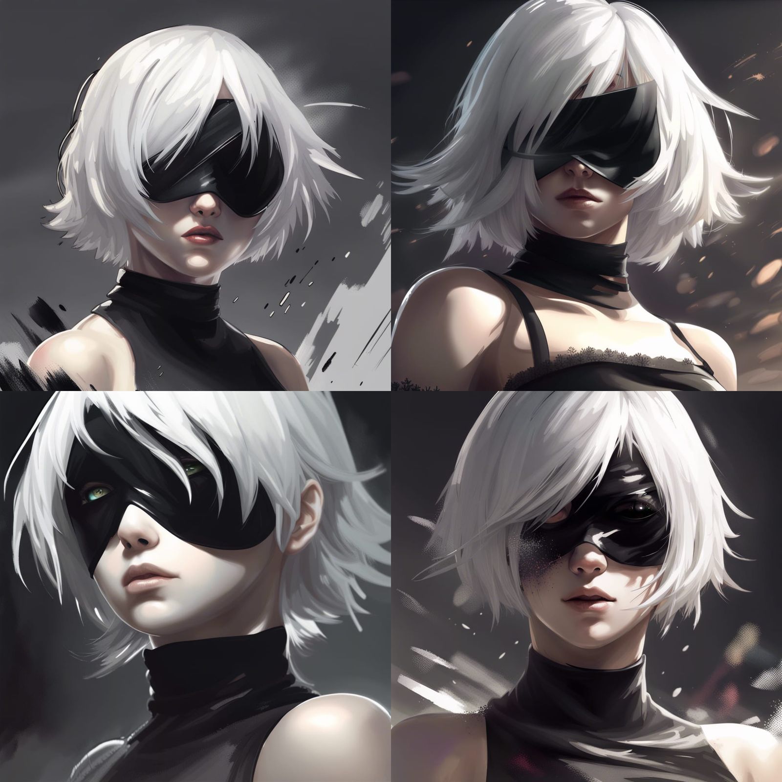 2B from NieR: Automata - AI Generated Artwork - NightCafe Creator