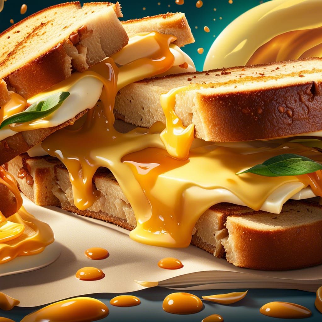 Sandwich #7 : Caramel and fresh butter sandwich - AI Generated Artwork ...