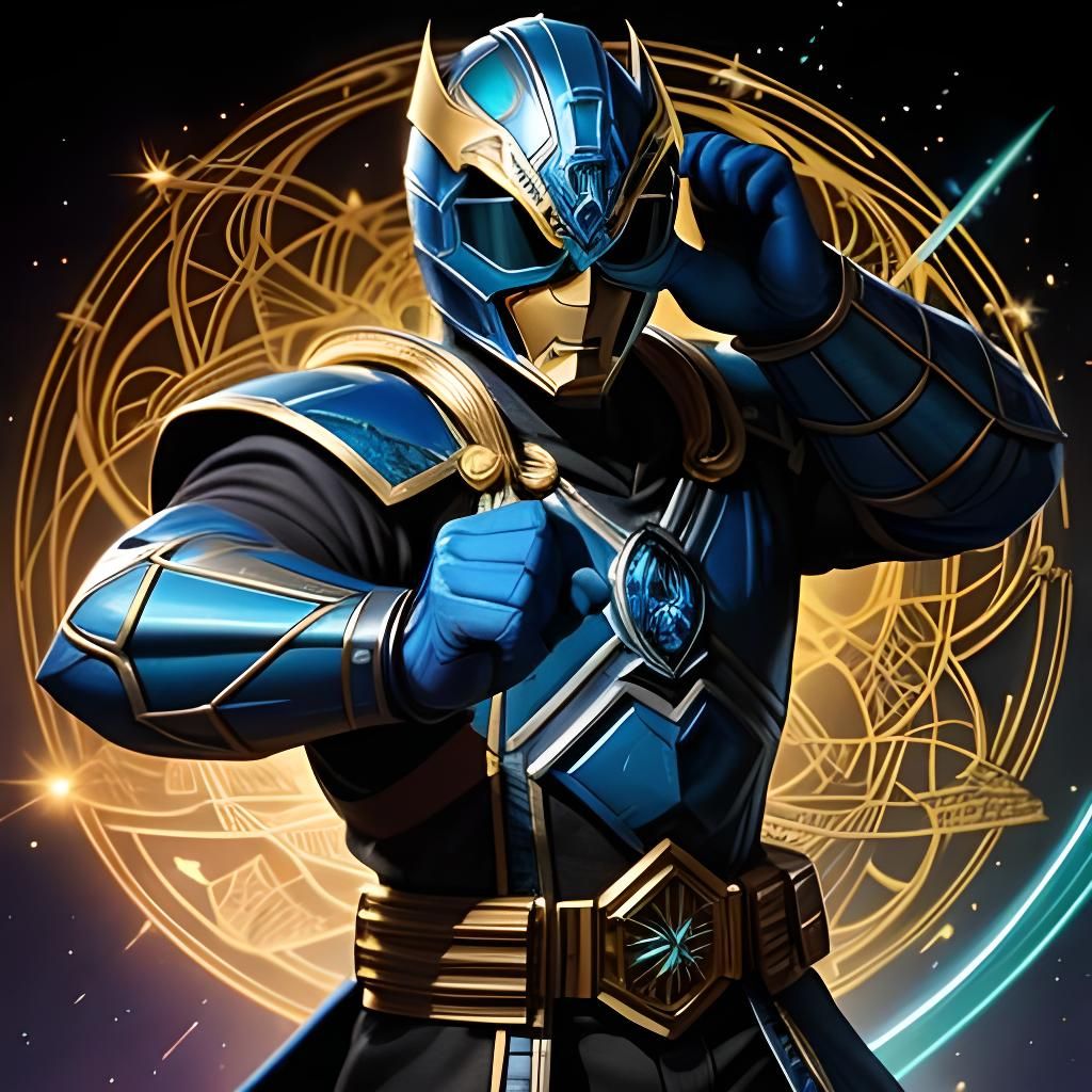 Dungeons and Dragonzords: Blue Wizard Ranger - AI Generated Artwork ...