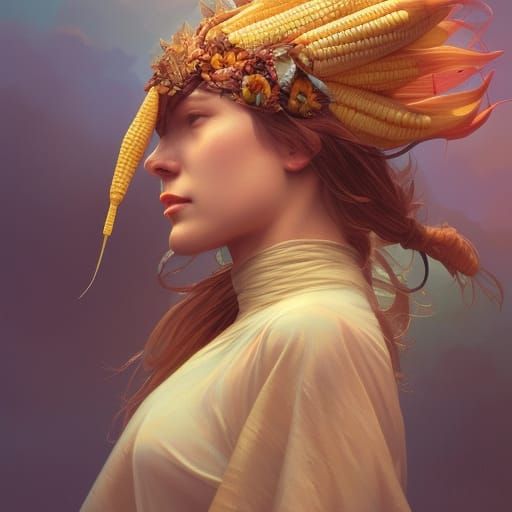 Corn maiden. - AI Generated Artwork - NightCafe Creator
