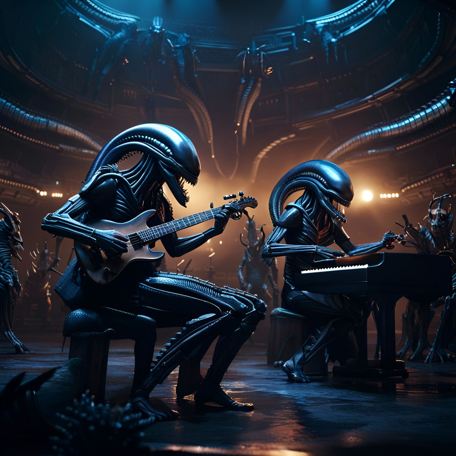 Alien: the musical - AI Generated Artwork - NightCafe Creator