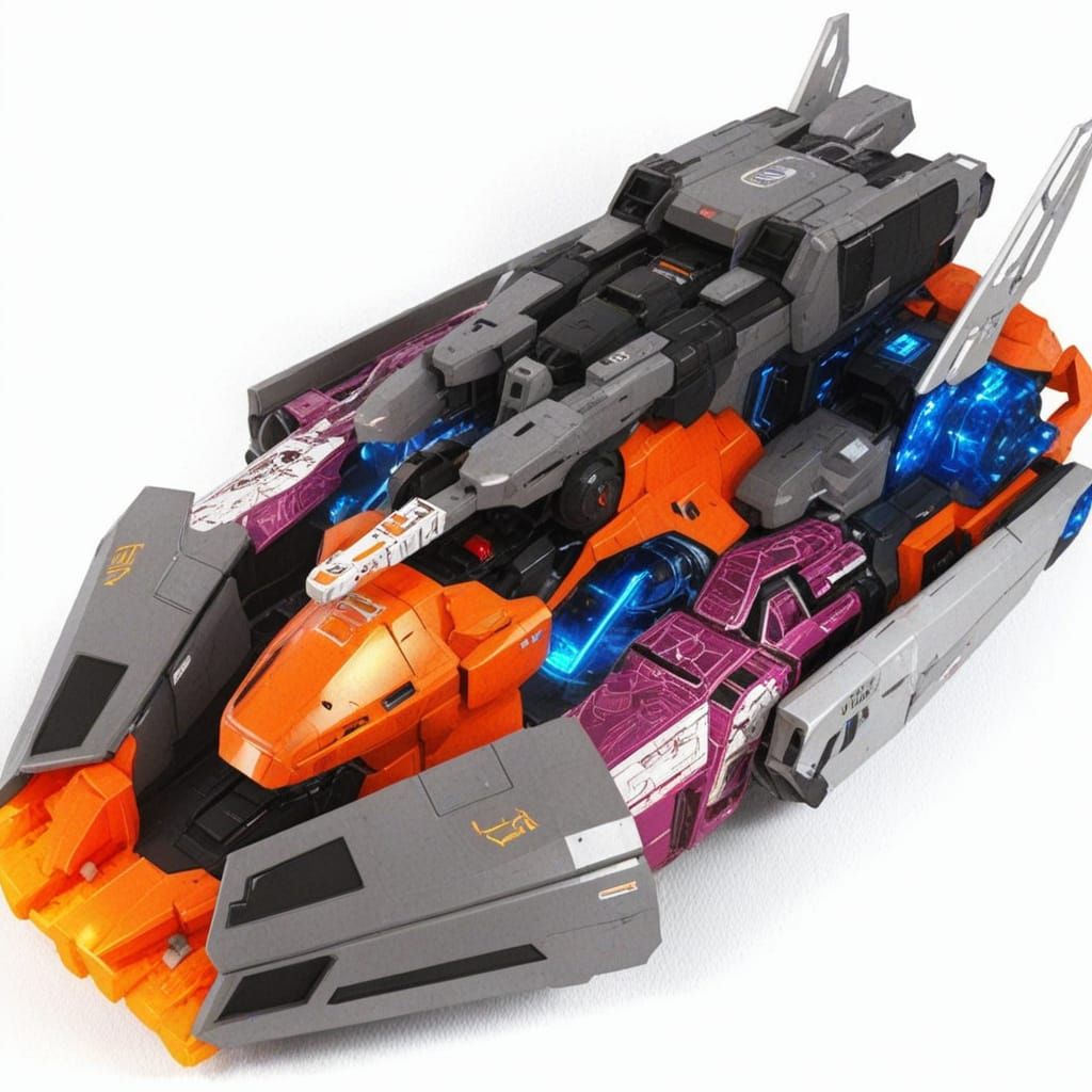 Sleek Sci-Fi Ground Vehicle in Golden Armor - AI Art