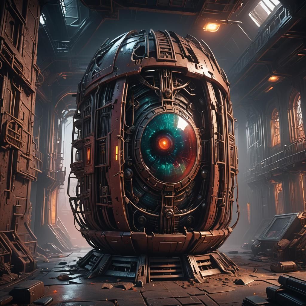 Demonic extraterrestrial prison capsule - AI Generated Artwork ...