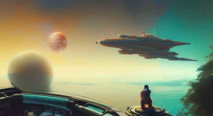 Saturn Explorer - AI Generated Artwork - NightCafe Creator