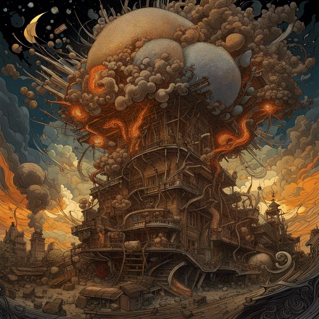 Surreal Kaboom - AI Generated Artwork - NightCafe Creator