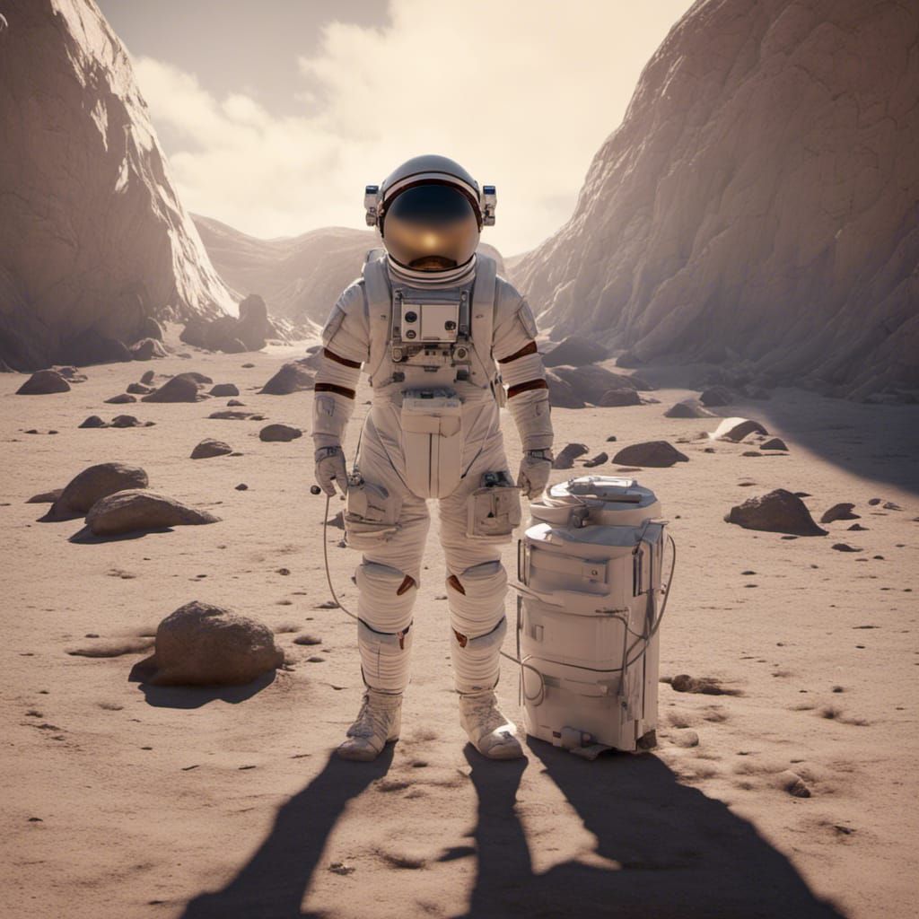 Alone on Mars - AI Generated Artwork - NightCafe Creator