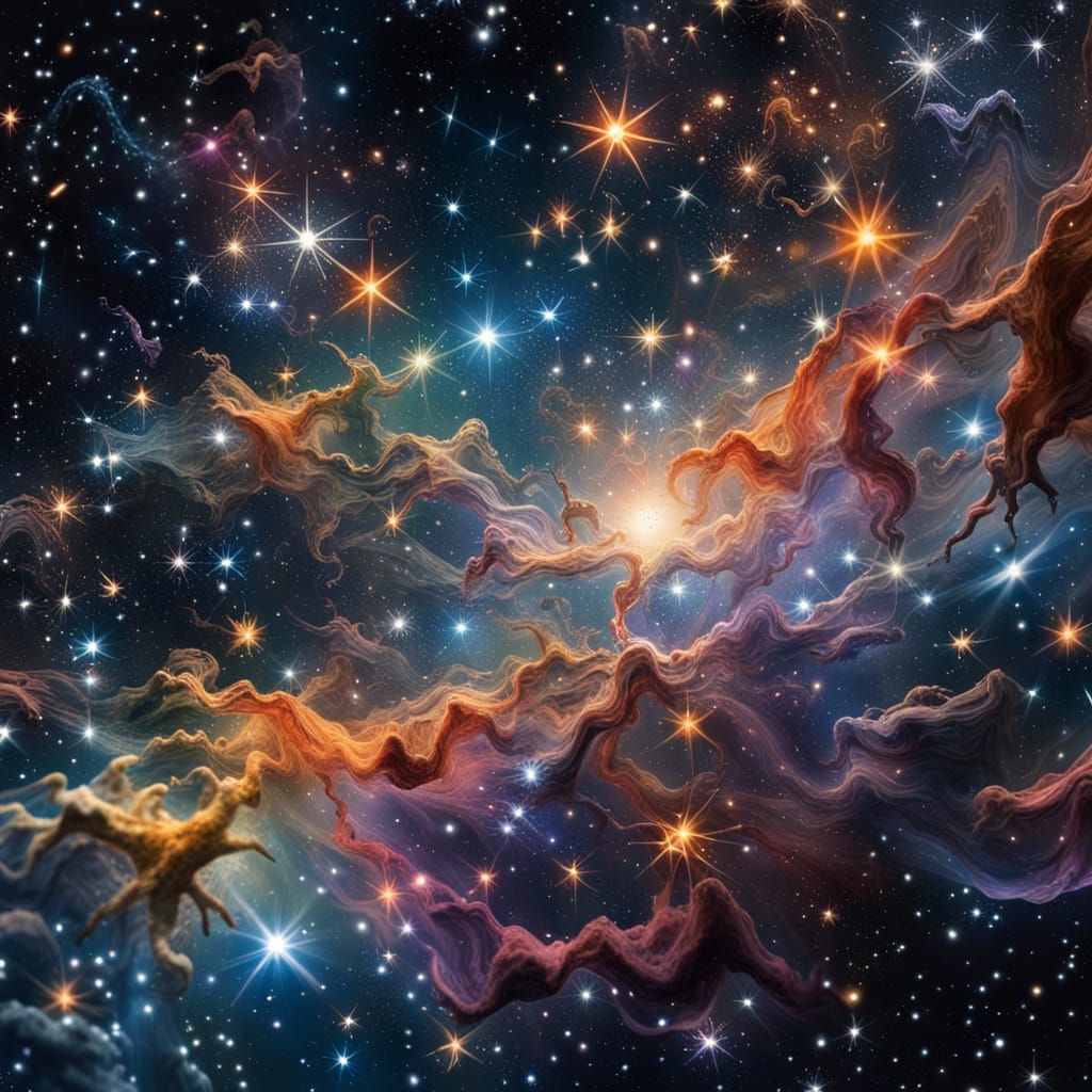 The dancing nebula - AI Generated Artwork - NightCafe Creator