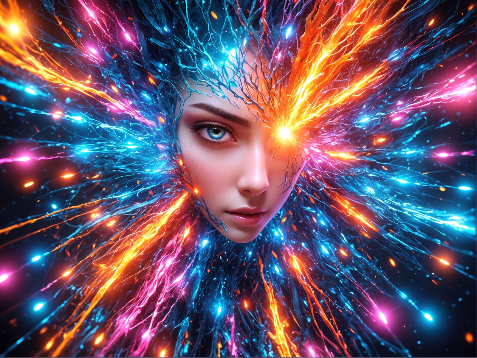 Face in space - Ominous Biological Data Face