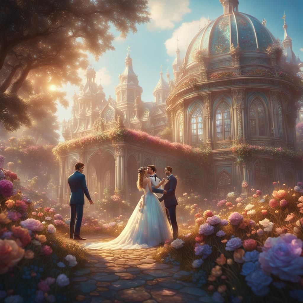 Bride and Groom - AI Generated Artwork - NightCafe Creator