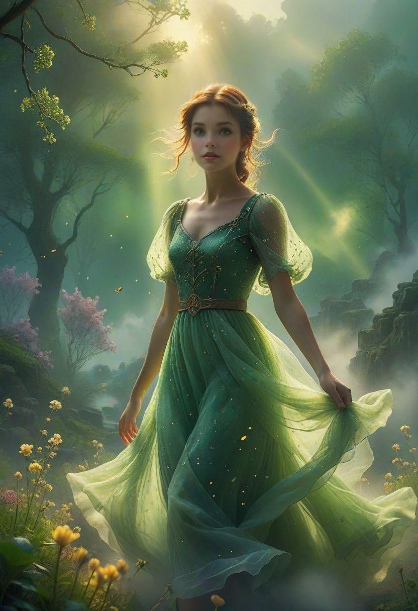 Wood Nymphs Series - Ethereal Wood Nymphs in Springtime Fant...