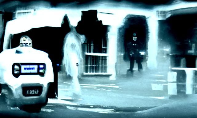 A ghost police patrol on the streets of the United Kingdom - AI ...