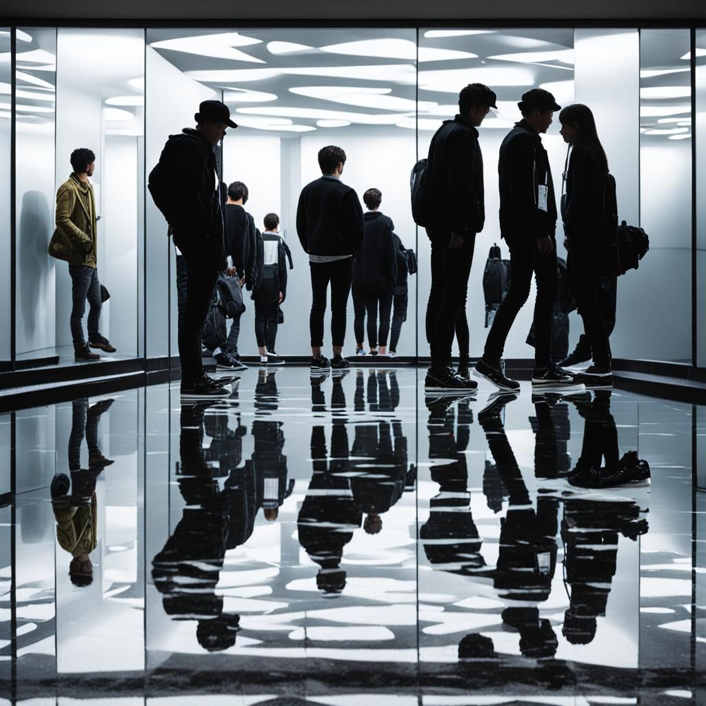 Reflection room: mirage - AI Generated Artwork - NightCafe Creator