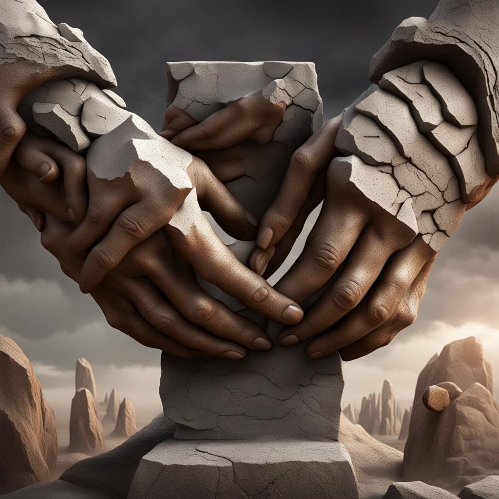 **Overcoming Cultural Barriers: "Create a visual metaphor for breaking ...