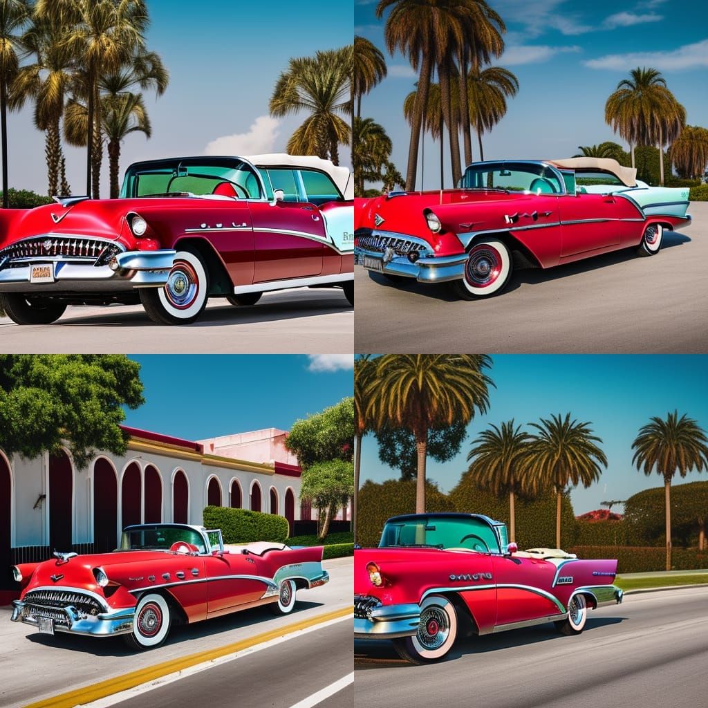 Driverless Beauties: 1950s Buick Roadmasters - AI Generated Artwork ...