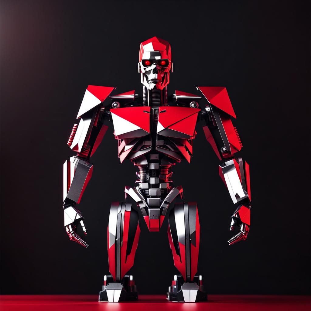 The Terminator cyborg robot - AI Generated Artwork - NightCafe Creator