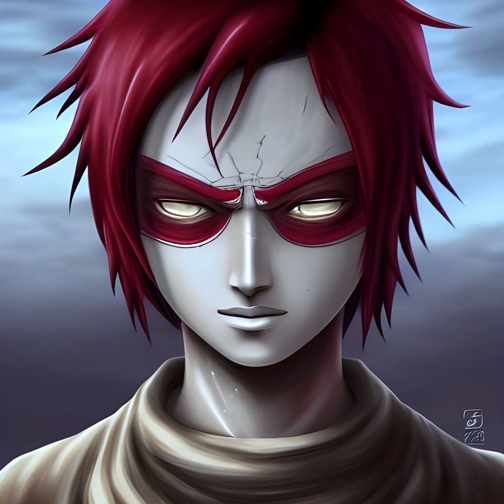 Gaara - Gaara of the Sand Portrait in Artgerm Style