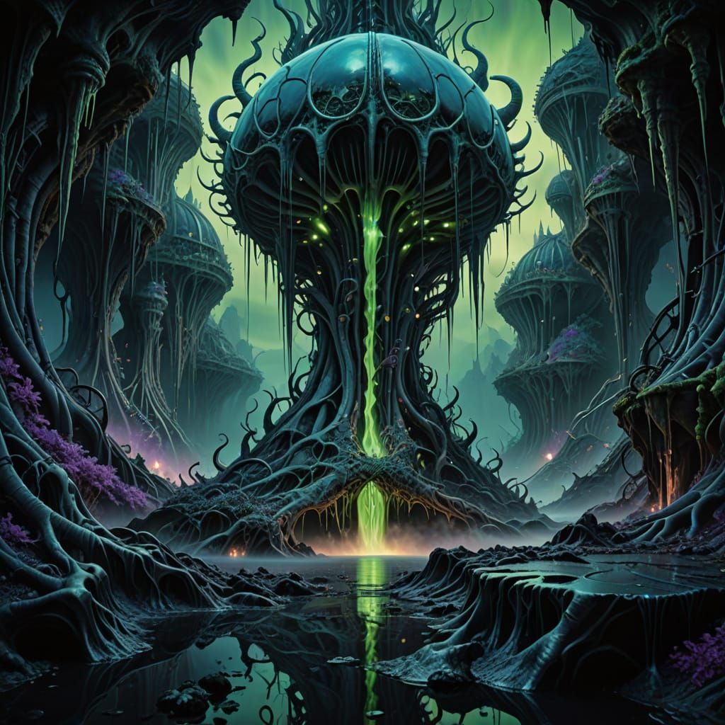 A biomechanical blooming from the cracked surface of a floating ...