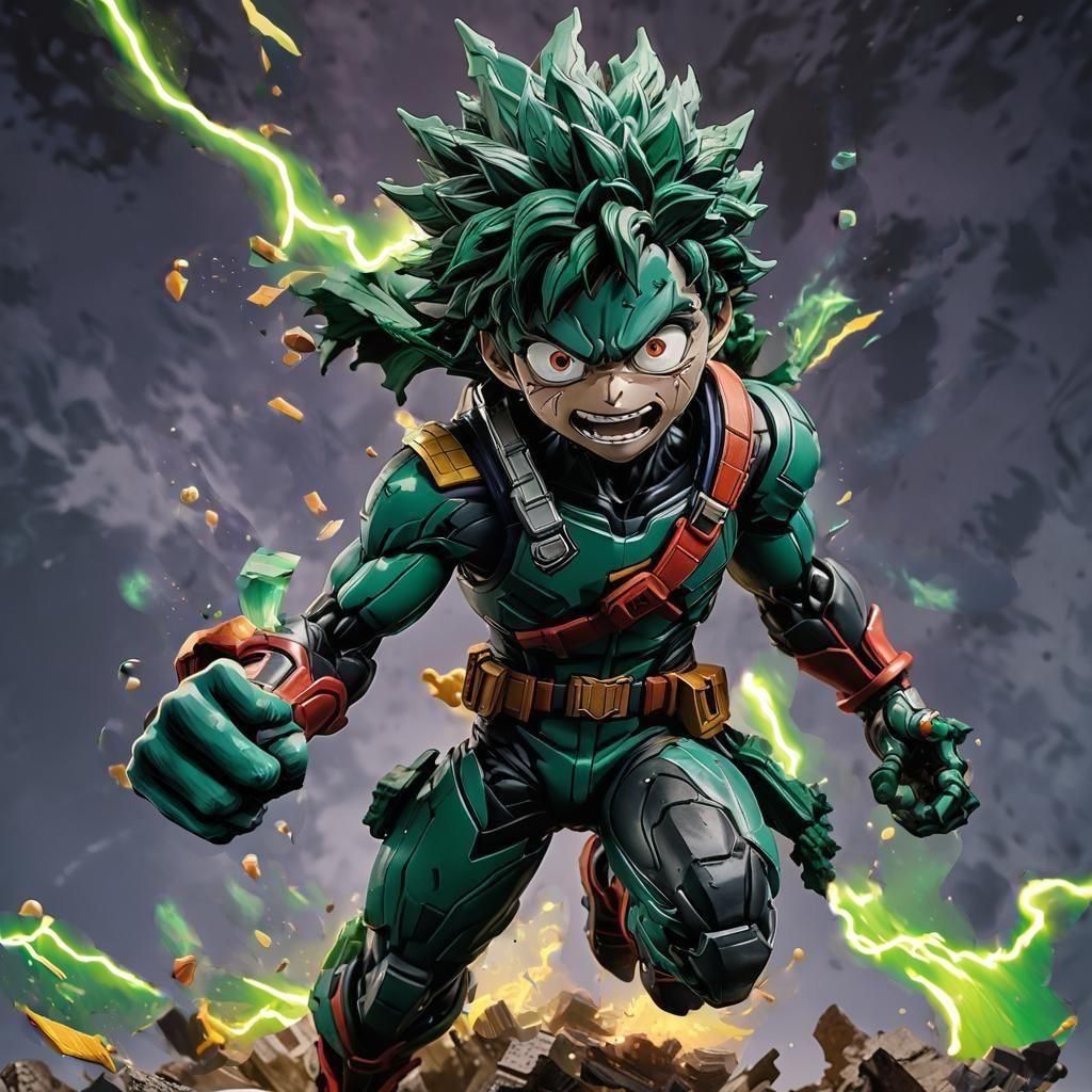 Izuku Midoriya "Deku" - AI Generated Artwork - NightCafe Creator