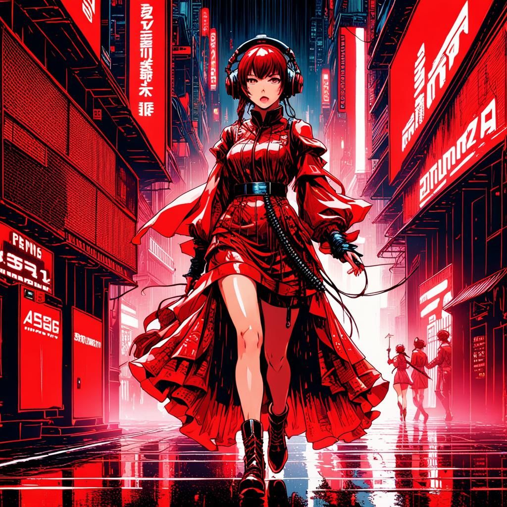 Glitch FX Red ASCII Art ️🉐 - AI Generated Artwork - NightCafe Creator