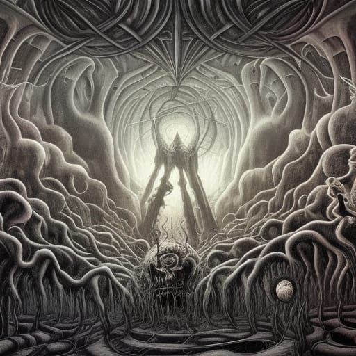 Cosmic Nightmare - AI Generated Artwork - NightCafe Creator