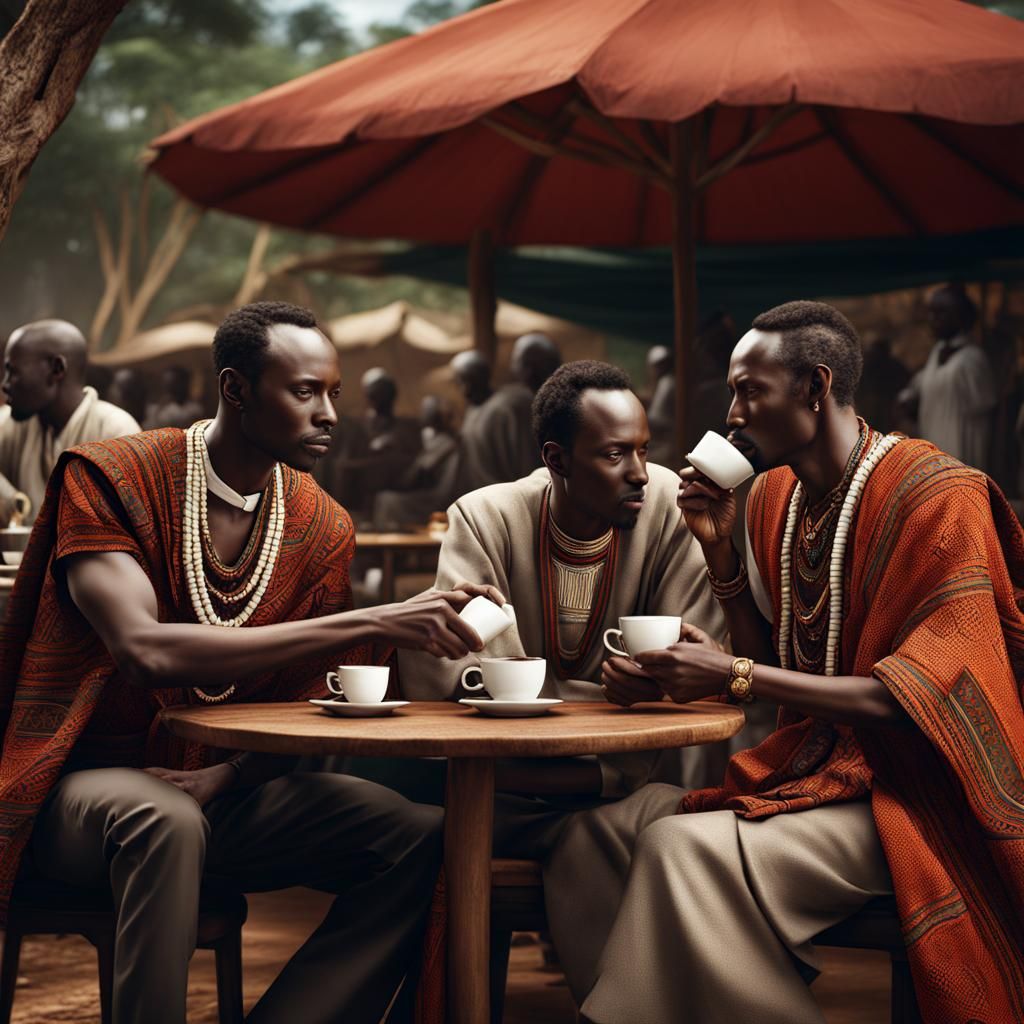 Kenyan Men - AI Generated Artwork - NightCafe Creator