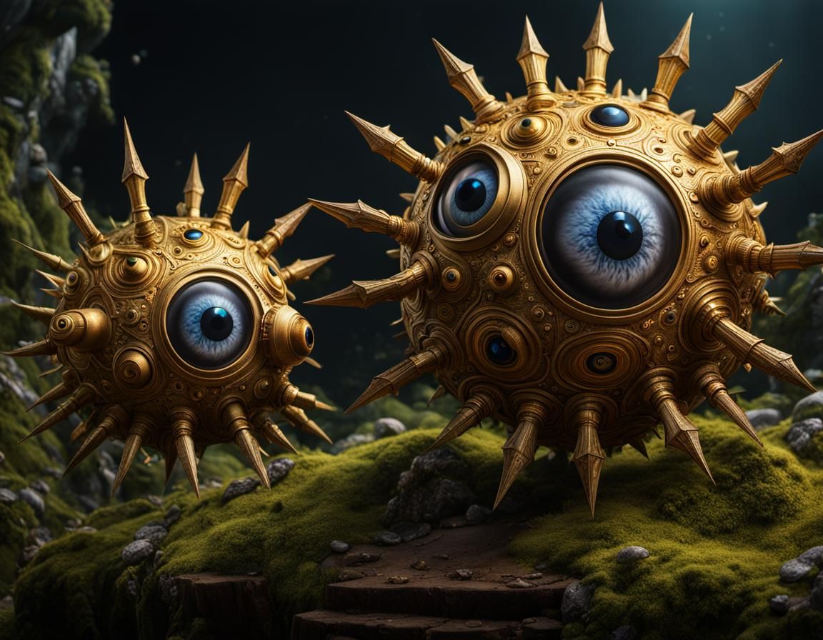 beholder with googly eyes, masterpiece detailed matte painting, deep ...